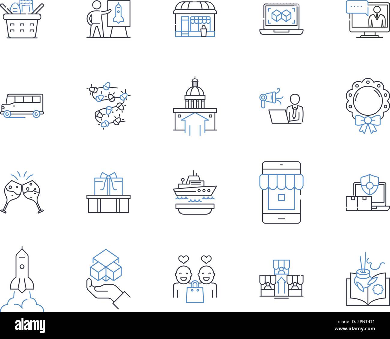 School bus line icons collection. Transportation, Route, Driver ...