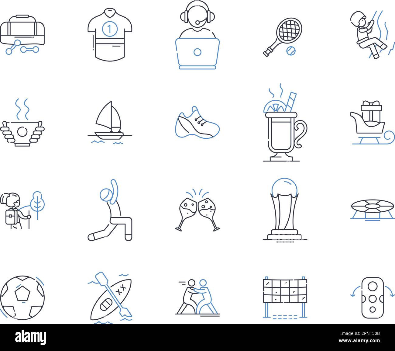 Relaxation line icons collection. Calmness, Peace, Tranquility ...