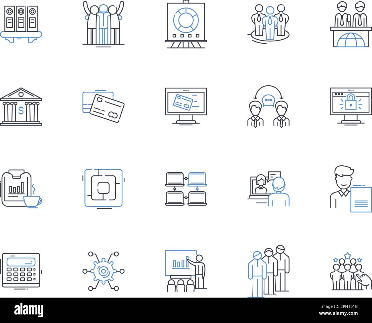 Branding summit line icons collection. Identity, Design, Messaging ...