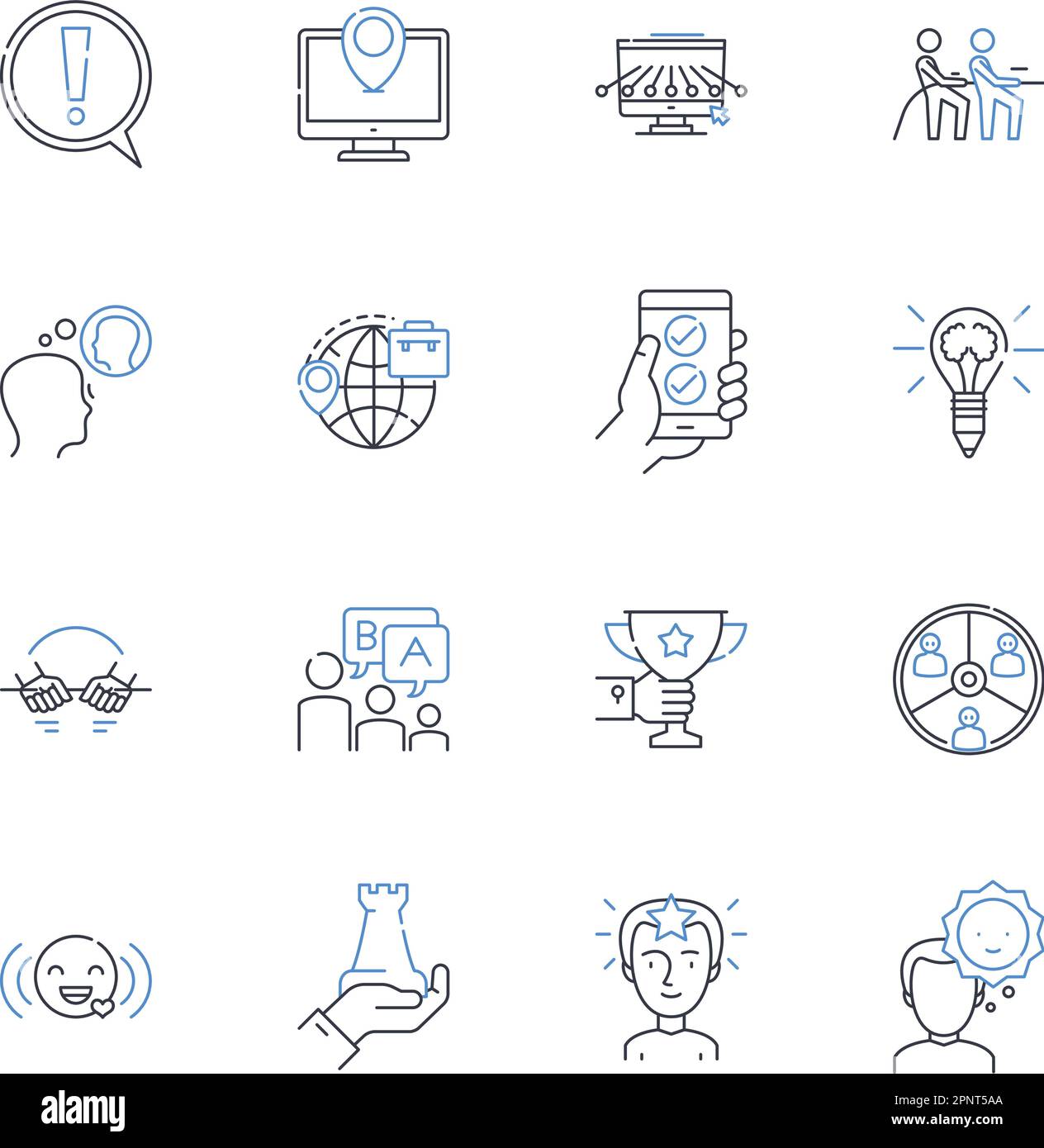 Organization Triumphs line icons collection. Efficiency, Collaboration ...