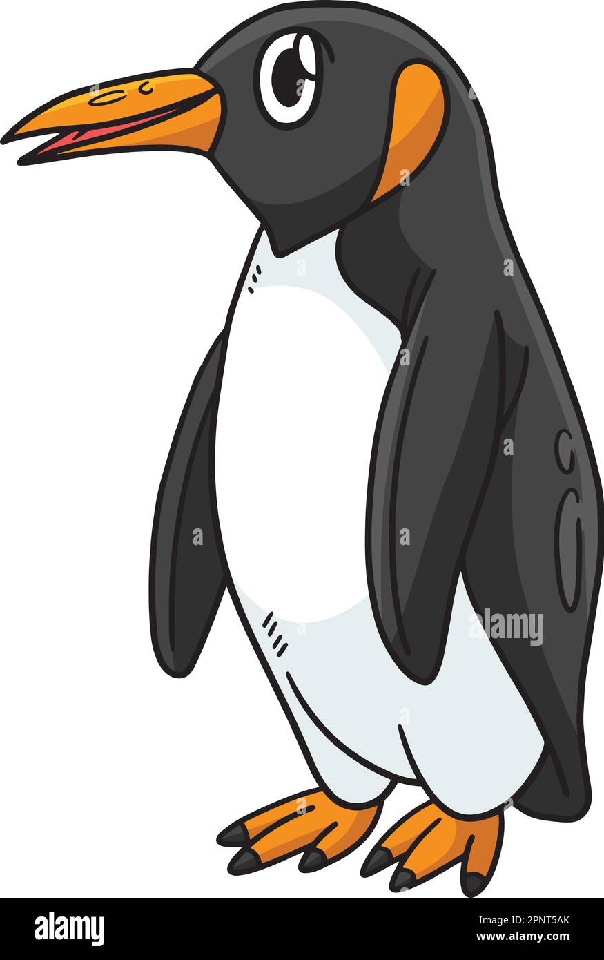 Penguin Cartoon Colored Clipart Illustration Stock Vector Image & Art ...