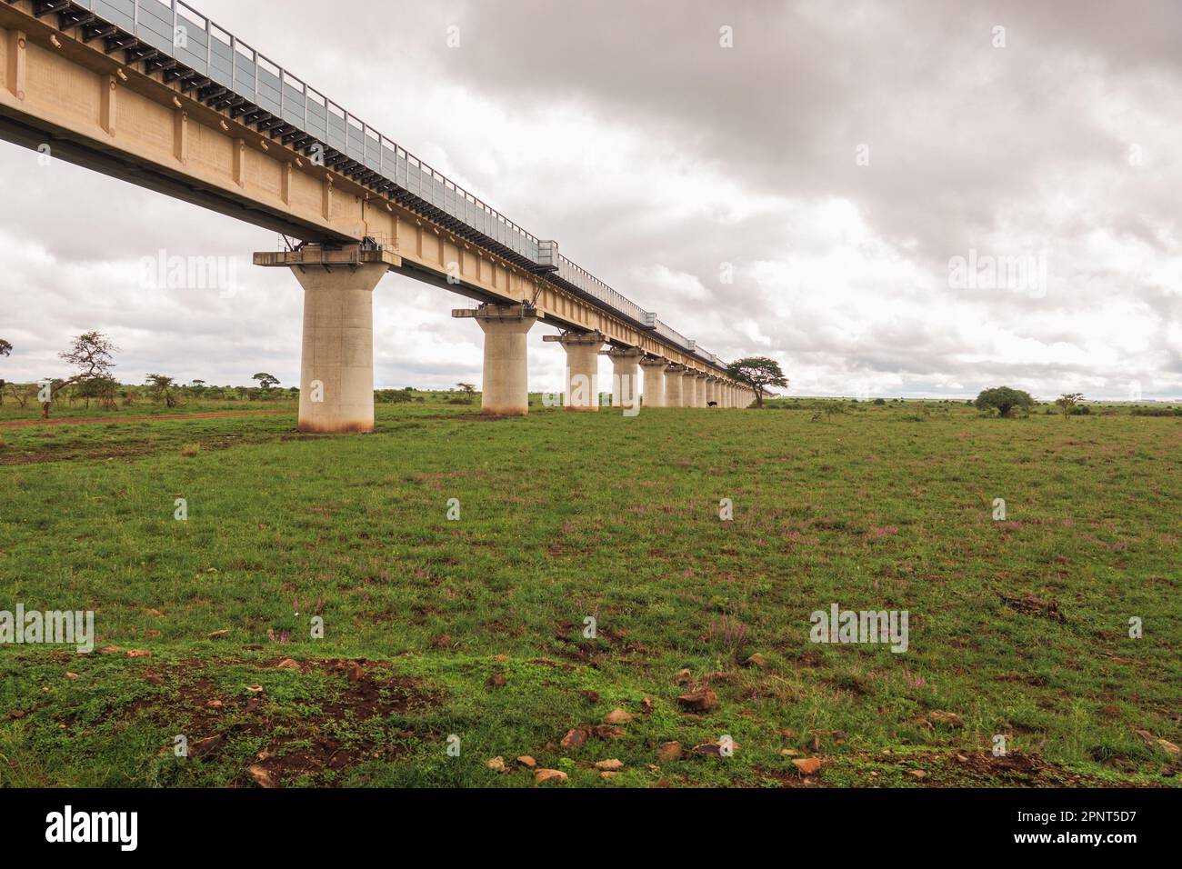 Scenic view of Standard Gauge Railway Line passing through Nairobi ...
