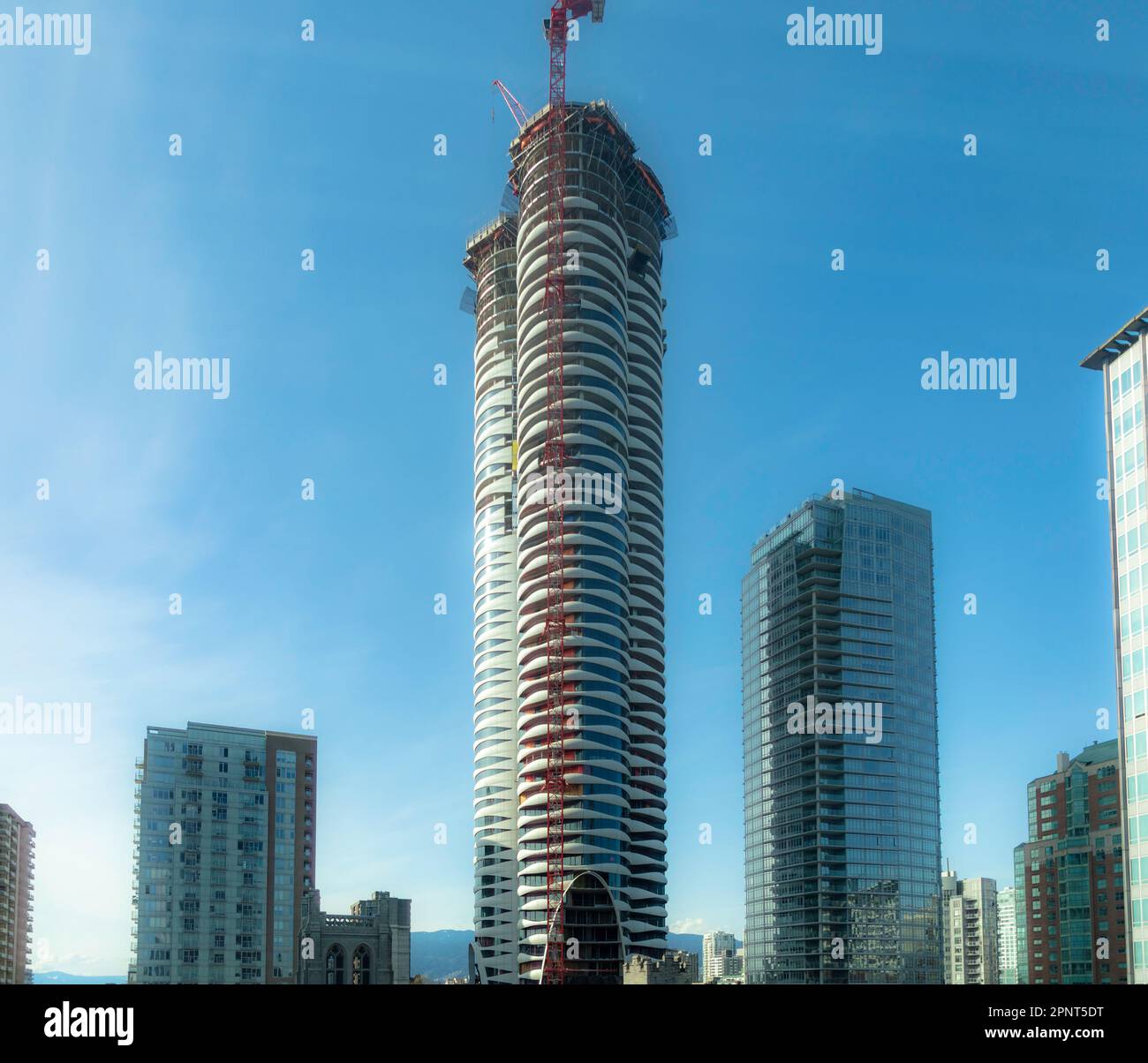 The landmark Butterfly building, nearing its 57-storey height, is seen ...