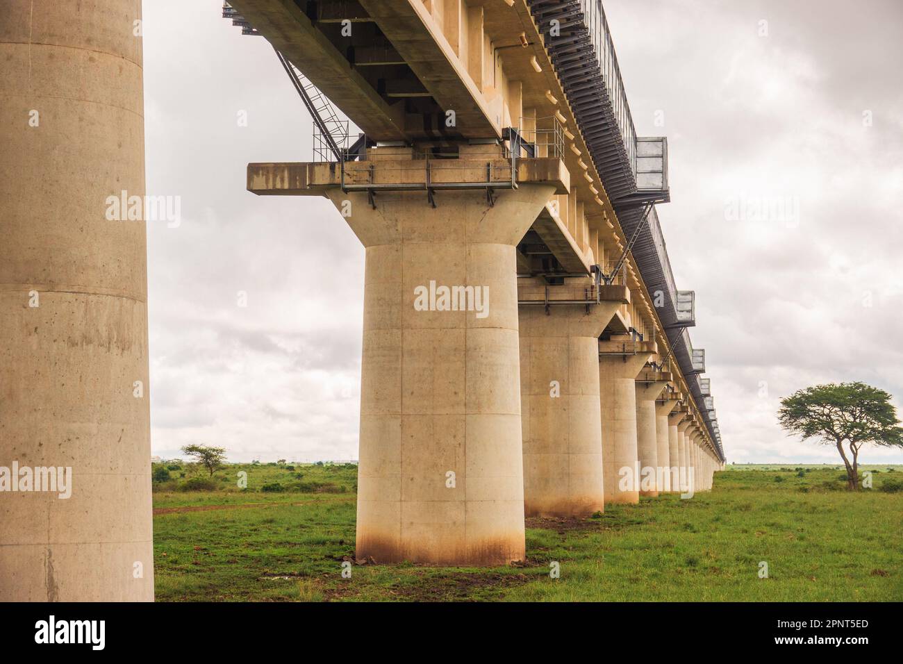 Scenic view of Standard Gauge Railway Line passing through Nairobi ...