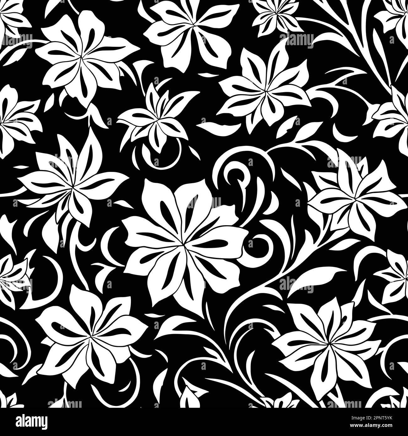 Azalea wallpaper Black and White Stock Photos & Images - Alamy