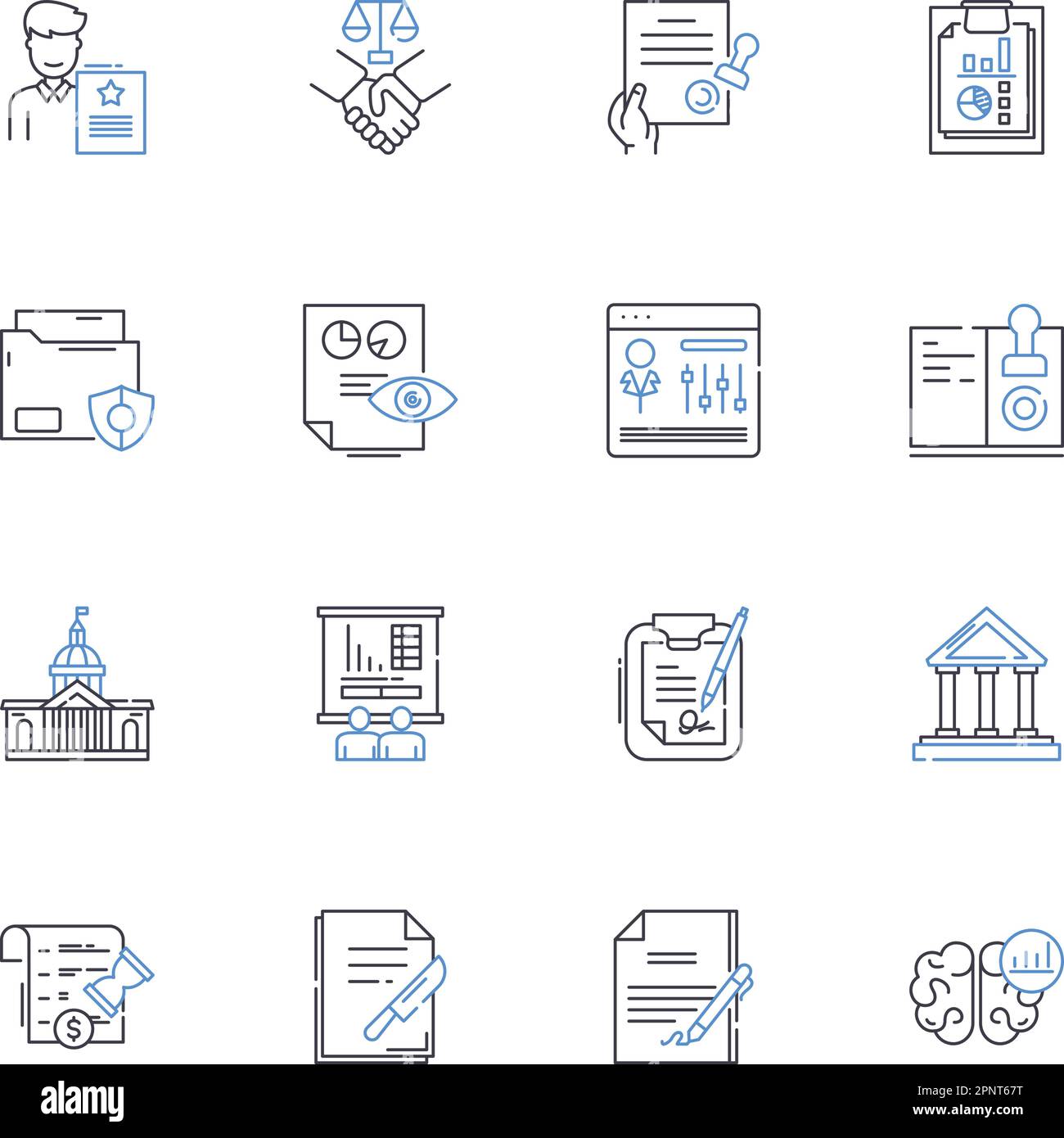 Principle line icons collection. Integrity, Ethics, Morals, Hsty, Values, Truthfulness ...