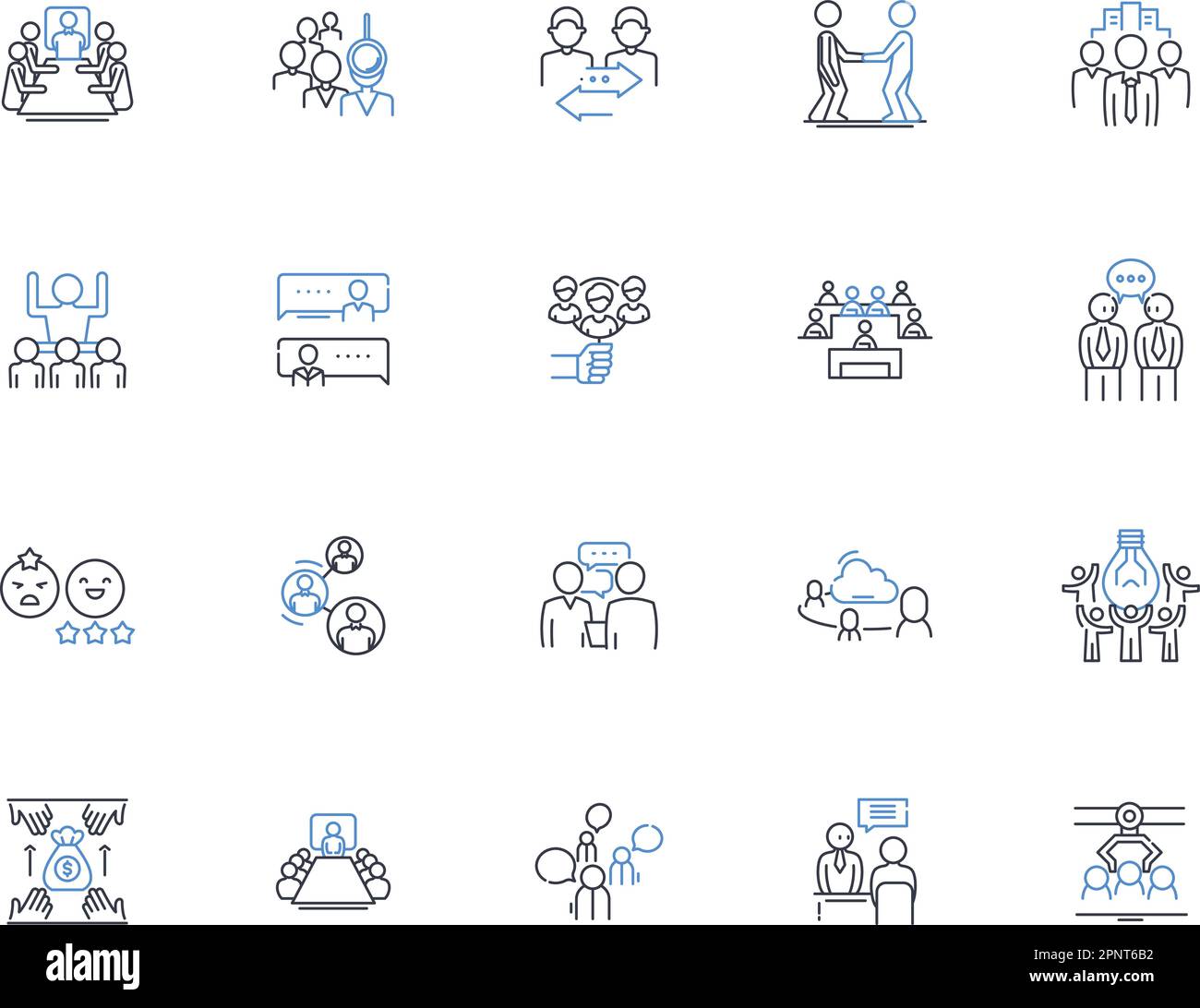 Treaty Talk line icons collection. Agreement, Negotiation, Diplomacy ...