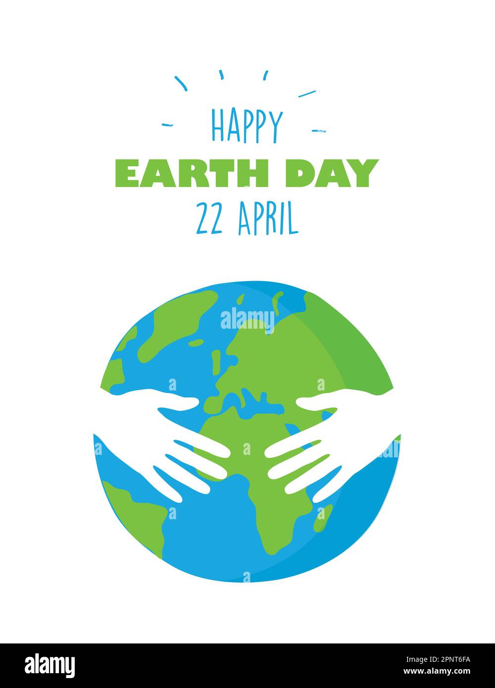 human hands hug the world save the planet concept Stock Vector Image ...