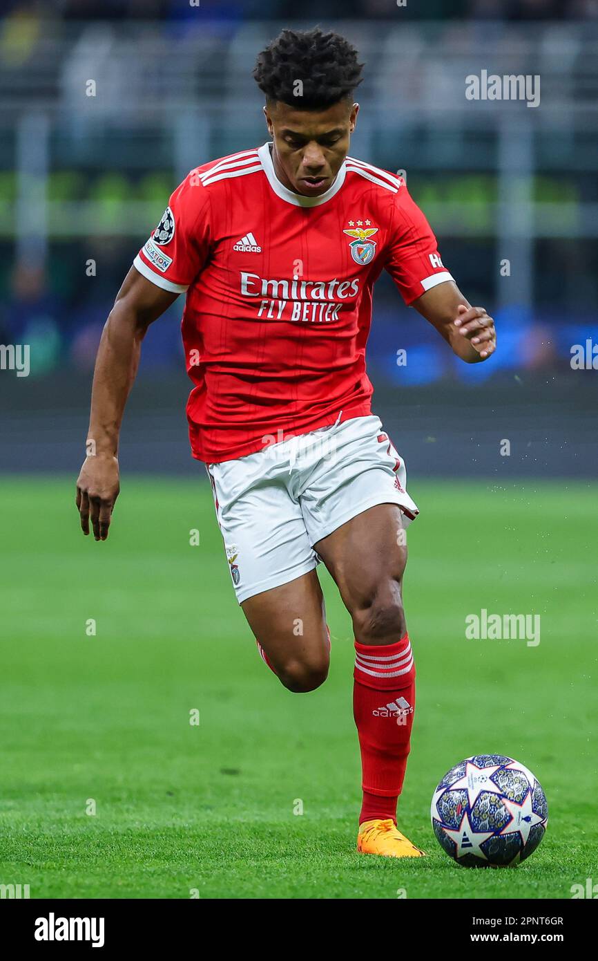 David Neres of SL Benfica in action during the UEFA Champions League ...
