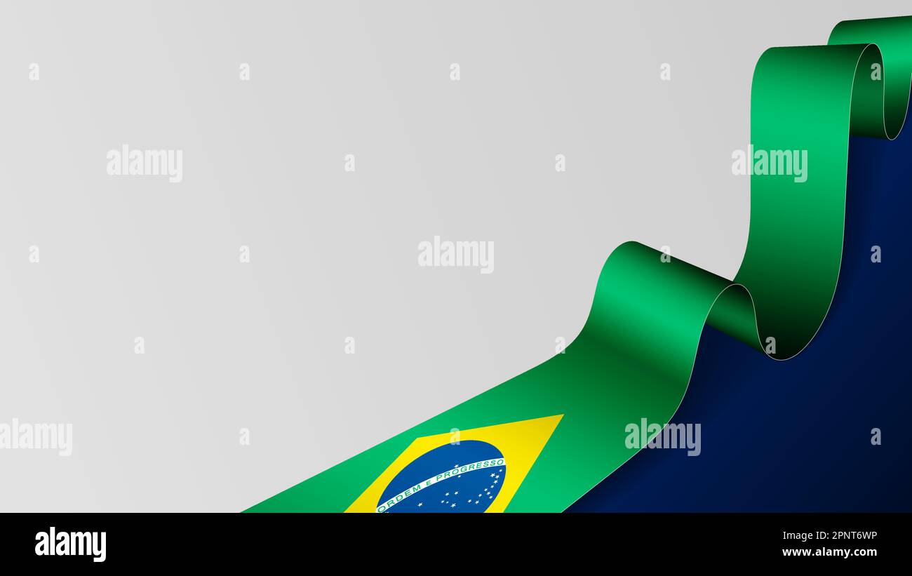 Brazil ribbon flag background. Element of impact for the use you want ...