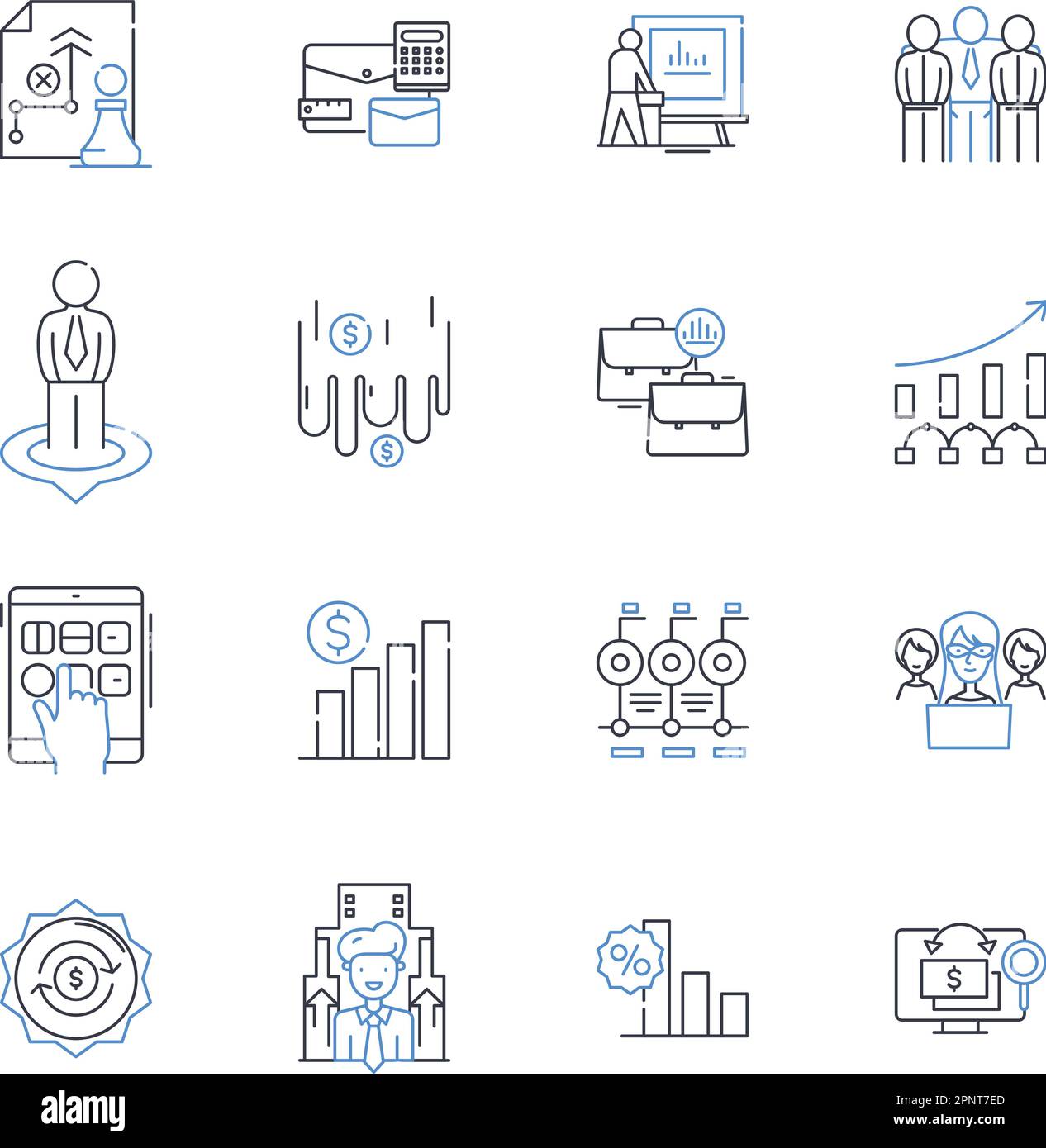 Salary revenues line icons collection. Income, Remuneration ...