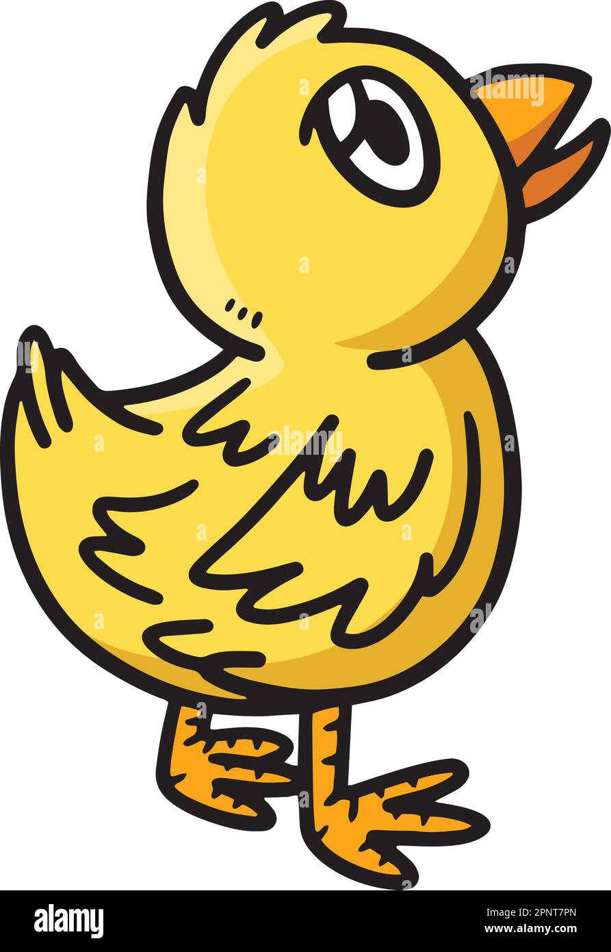 Chick Cartoon Colored Clipart Illustration Stock Vector Image & Art - Alamy