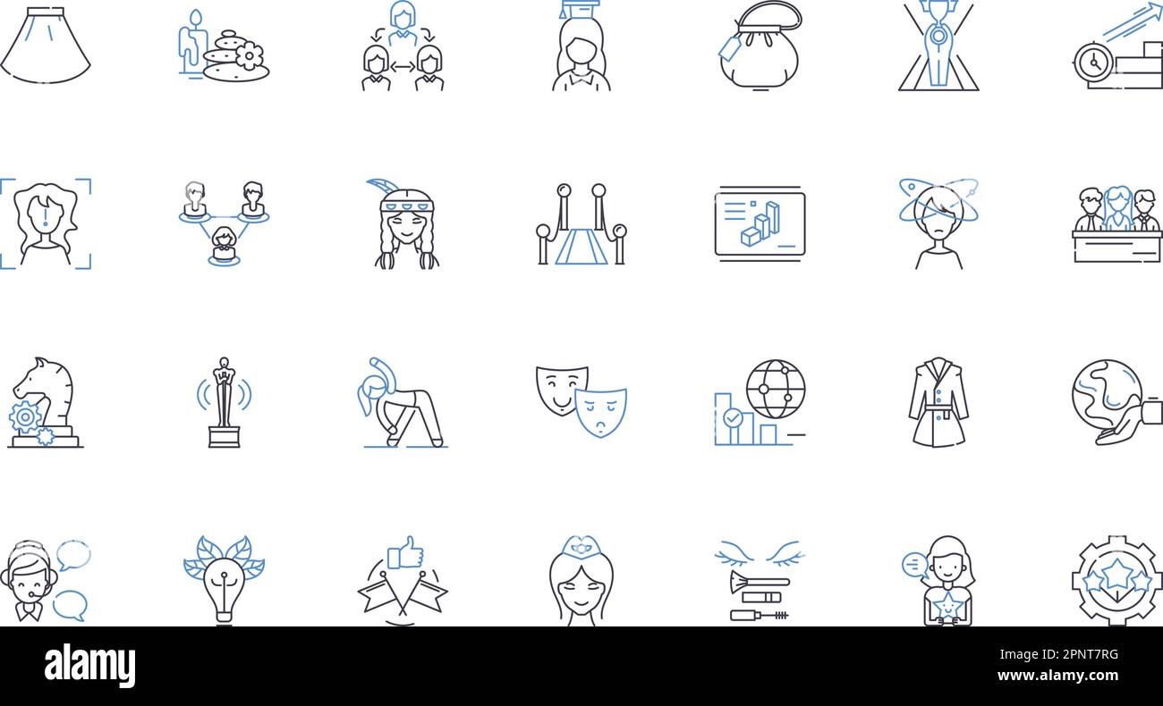 Equality line icons collection. Parity, Unity, Justice, Equity ...