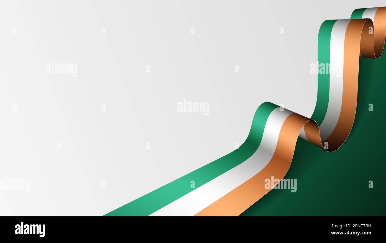 Ireland ribbon flag background. Element of impact for the use you want ...