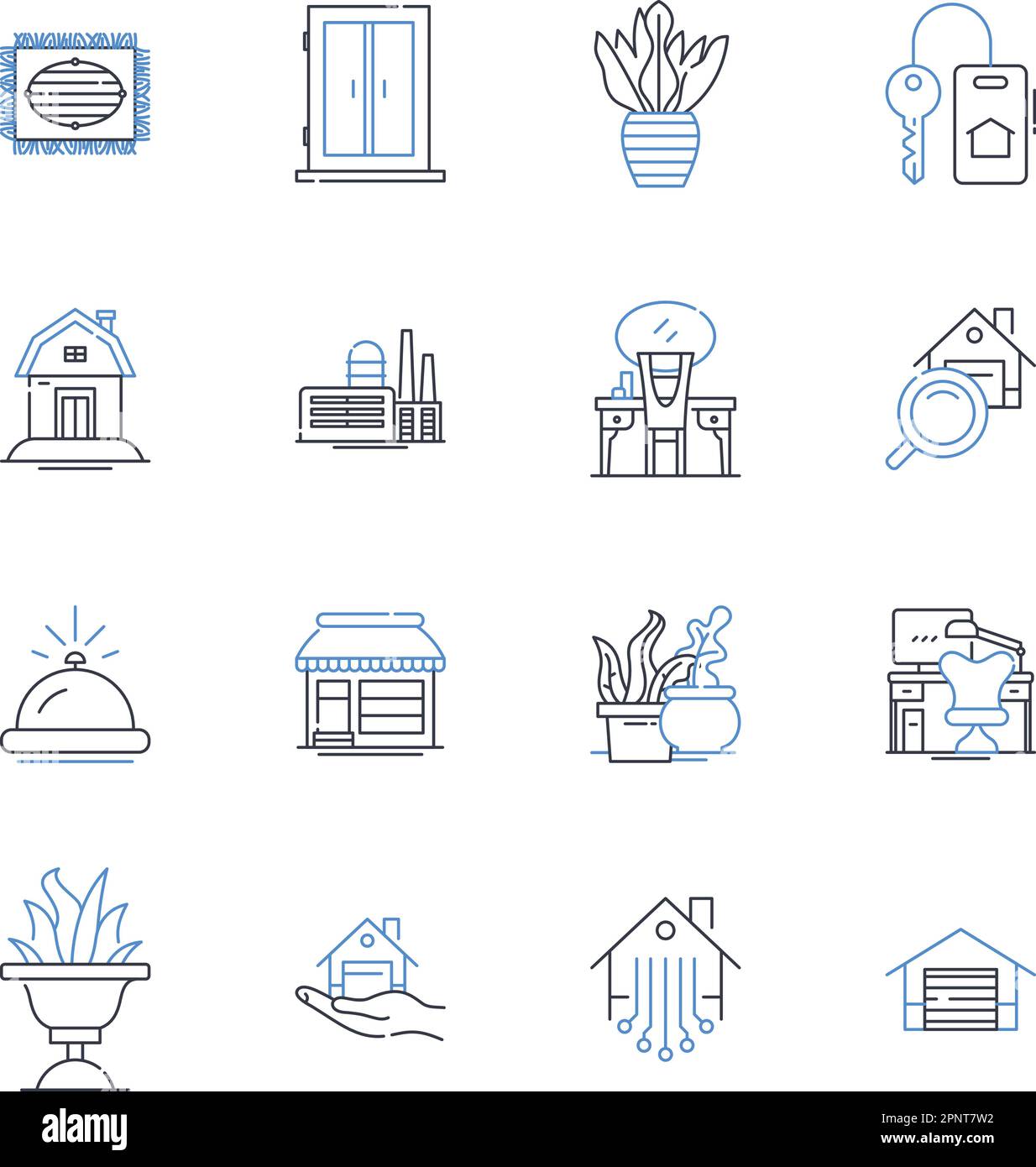 Farmstead and farm line icons collection. Harvest, Livestock, Rural ...