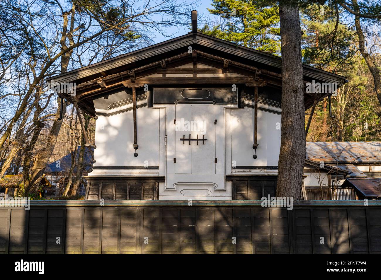 A building at the Aoyagi Samurai House in Kakunodate, Akita Prefecture ...