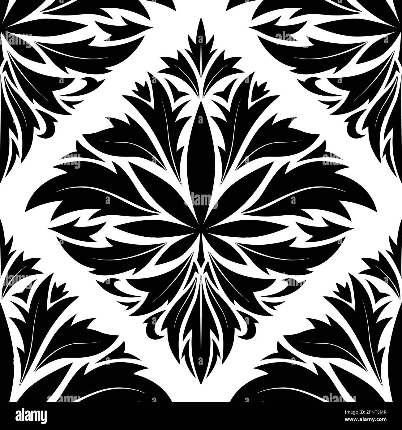 Diamond leaf pattern Black and White Stock Photos & Images - Alamy