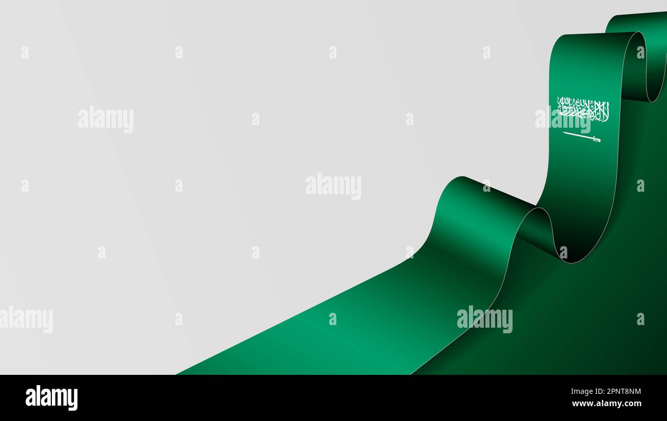 SaudiArabia ribbon flag background. Element of impact for the use you ...