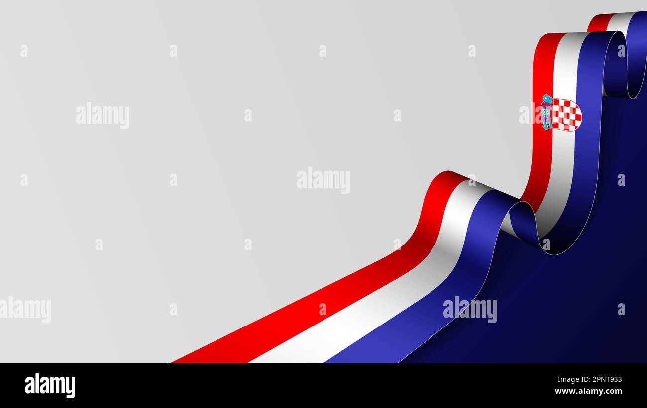 Croatia ribbon flag background. Element of impact for the use you want ...