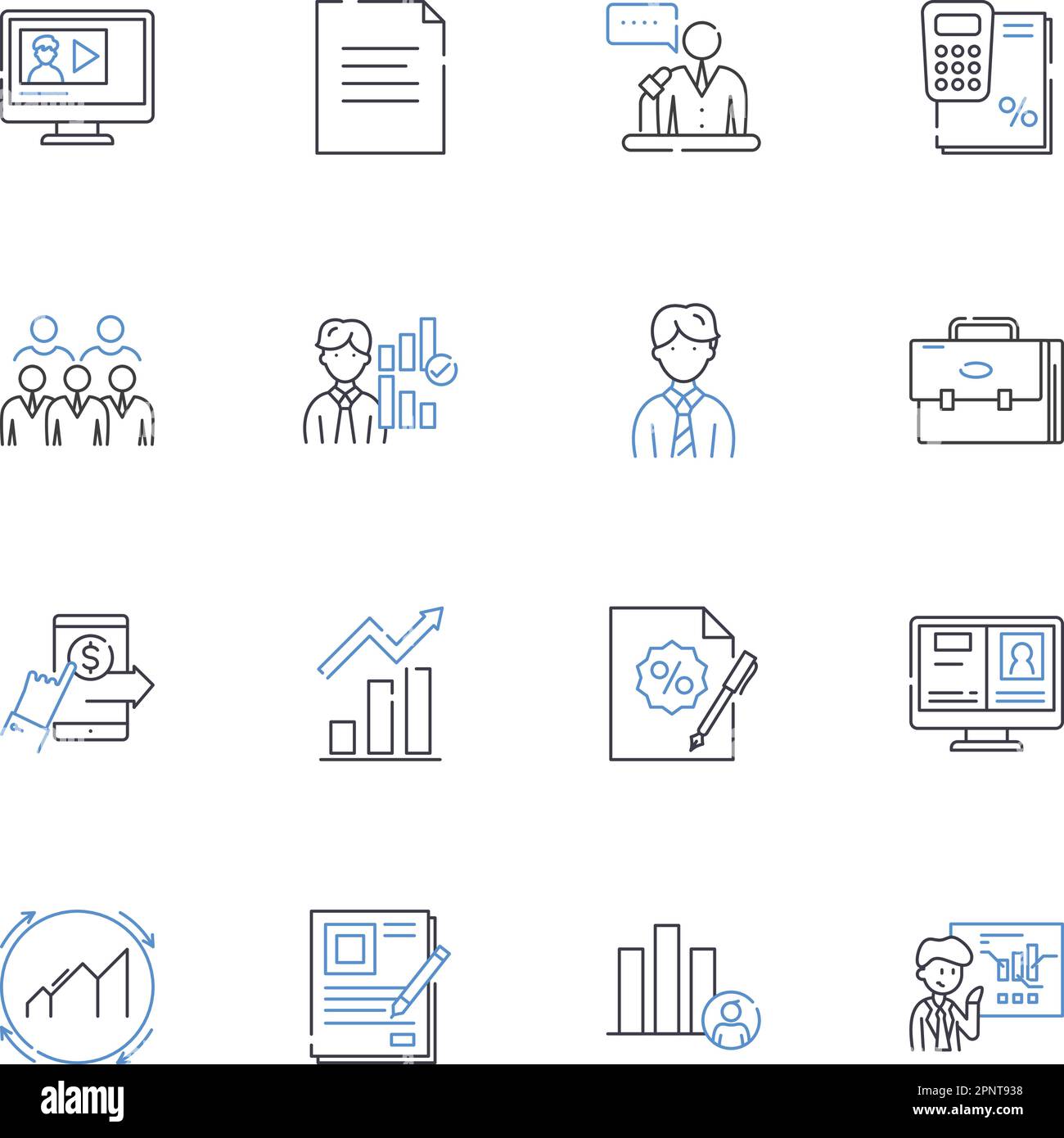 Resource Utilization Outline Icons Collection Efficiency Optimization Sustainability
