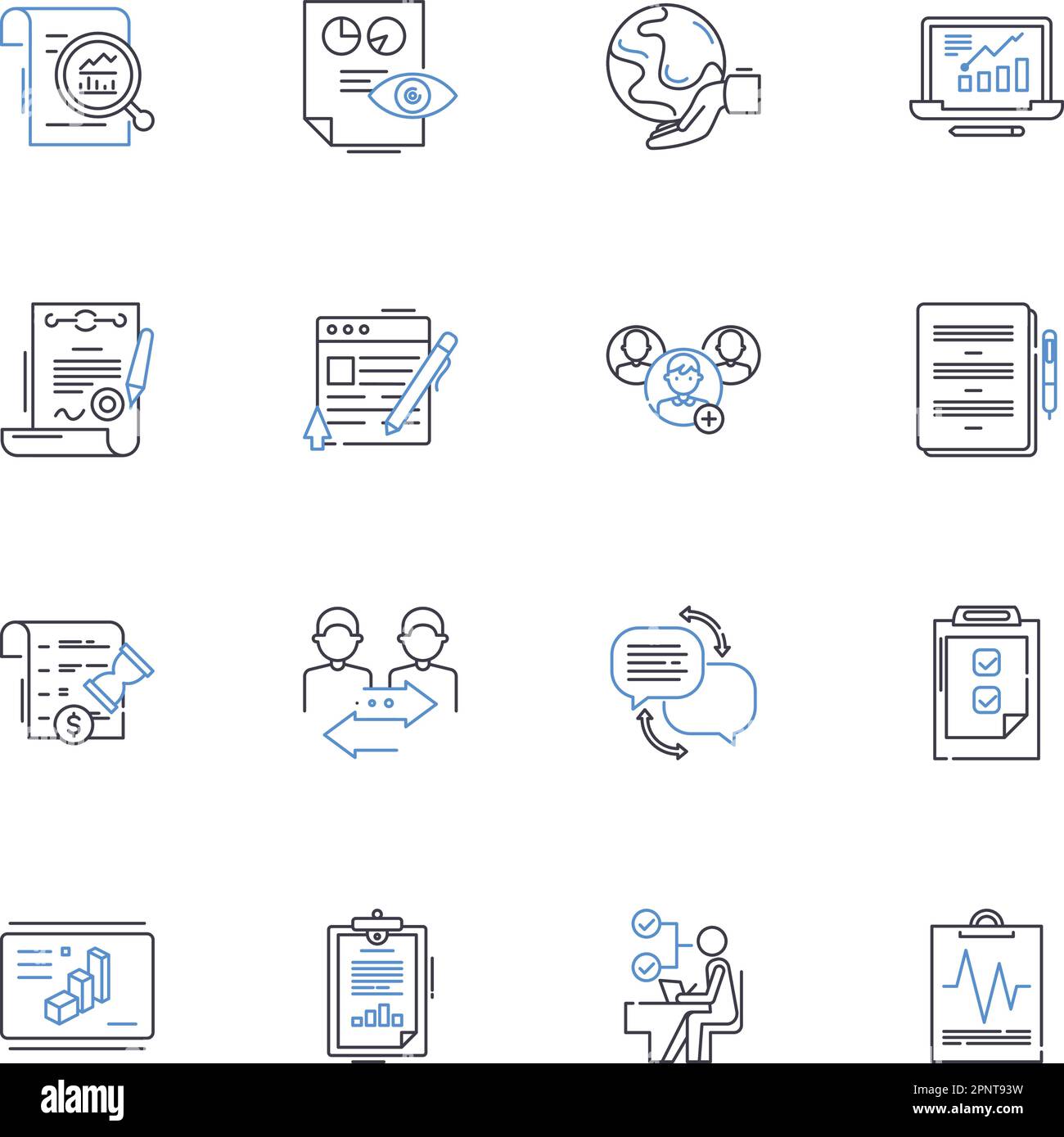 Study group line icons collection. Collaboration, Learning, Nerking ...