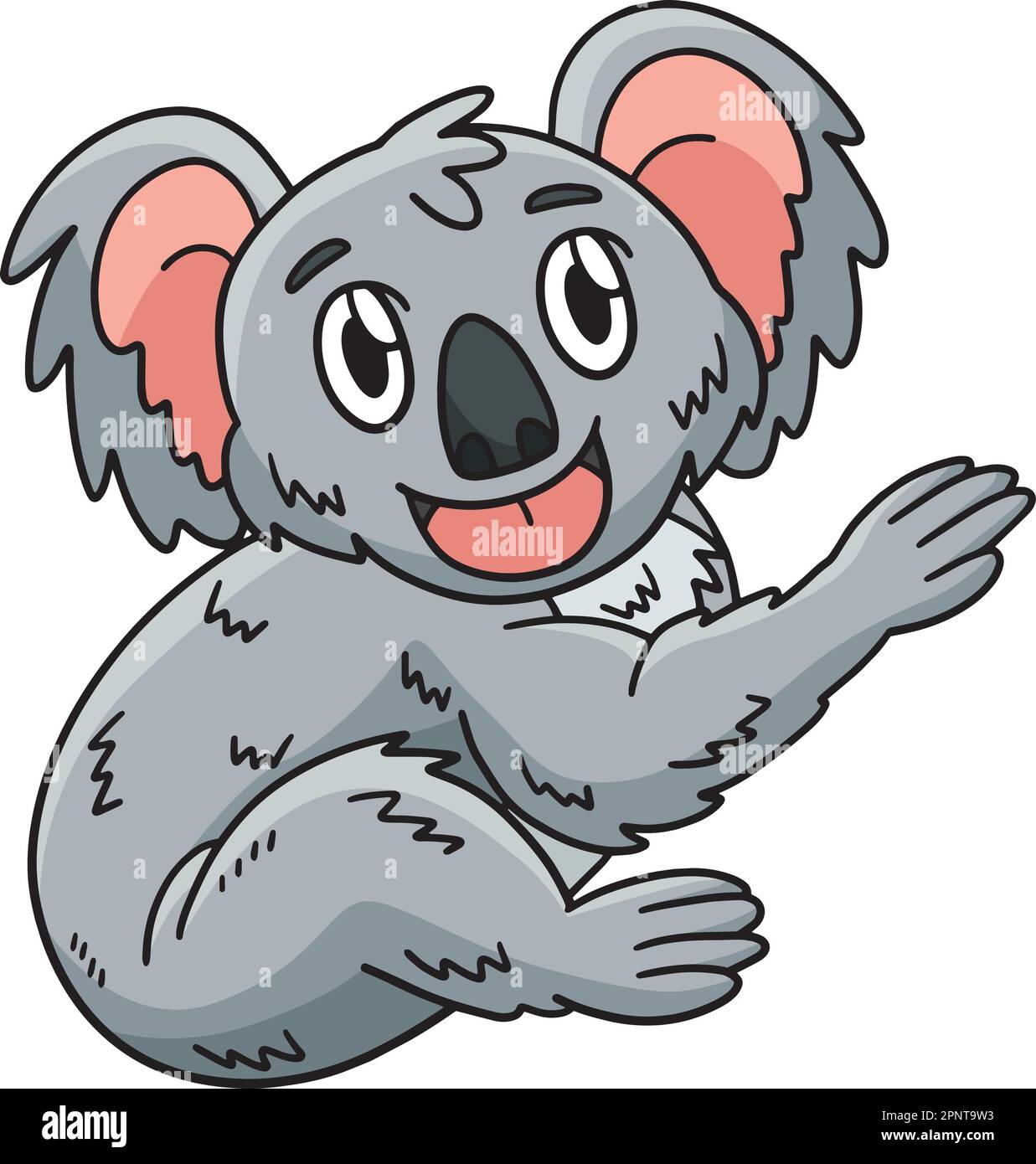 Koala Cartoon Colored Clipart Illustration Stock Vector Image & Art - Alamy
