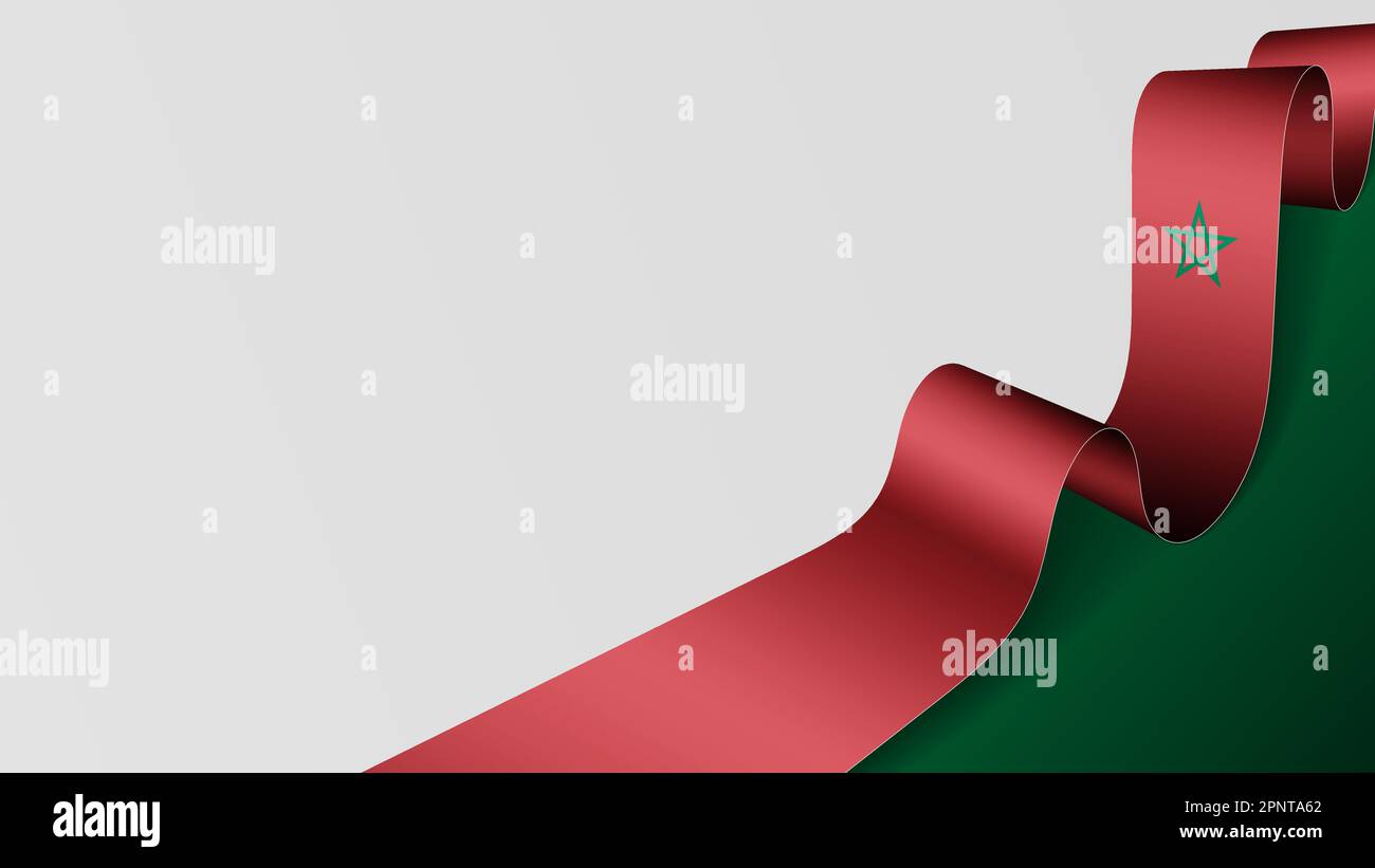 Morocco ribbon flag background. Element of impact for the use you want ...