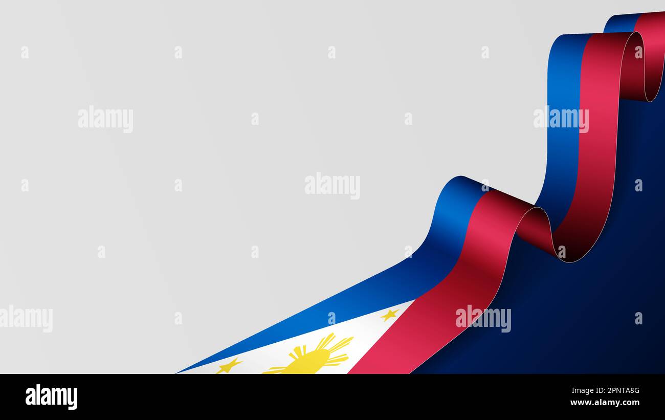 Philippines ribbon flag background. Element of impact for the use you ...