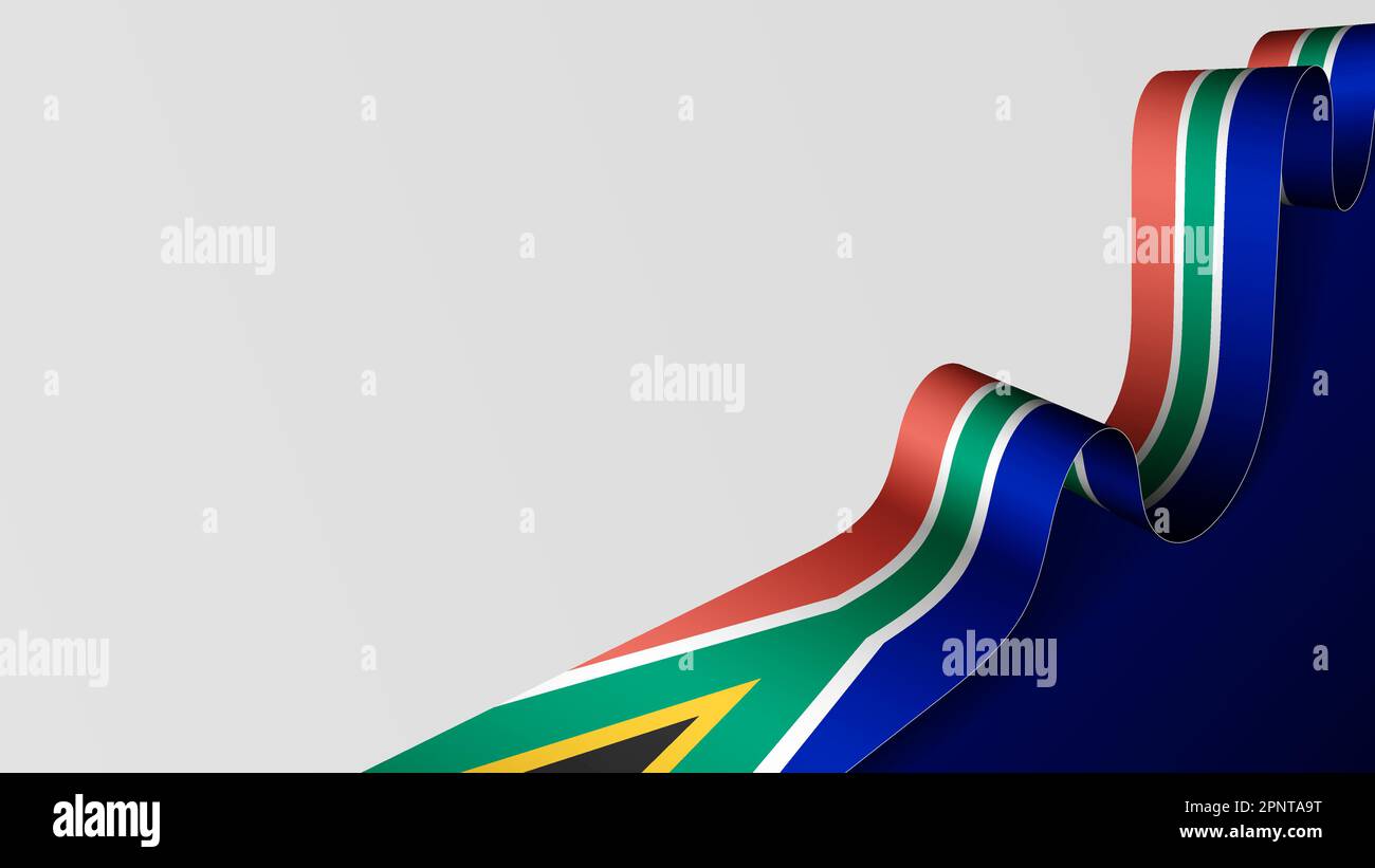 SouthAfrica ribbon flag background. Element of impact for the use you ...