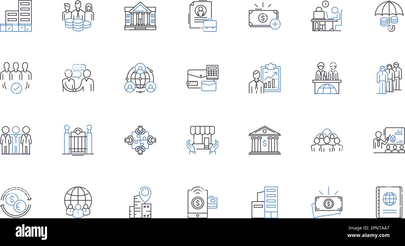 Inventory line icons collection. Stock, Supplies, Warehousing, Goods ...