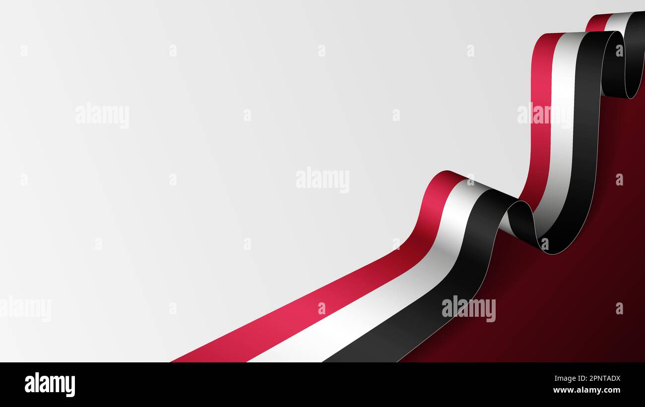 Yemen ribbon flag background. Element of impact for the use you want to ...