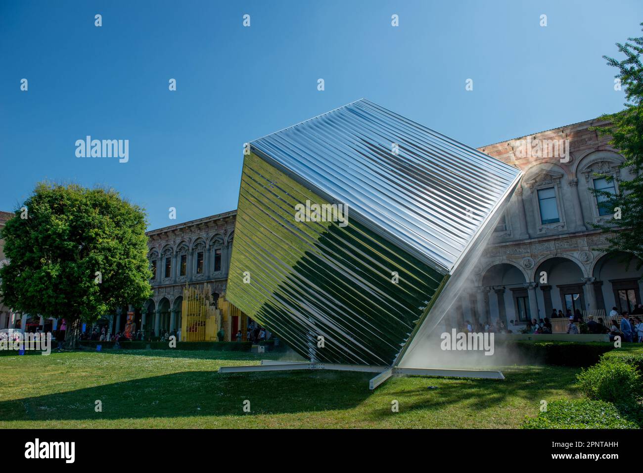 Milan Italy April 19th 2023:State University of Milan with artistic ...