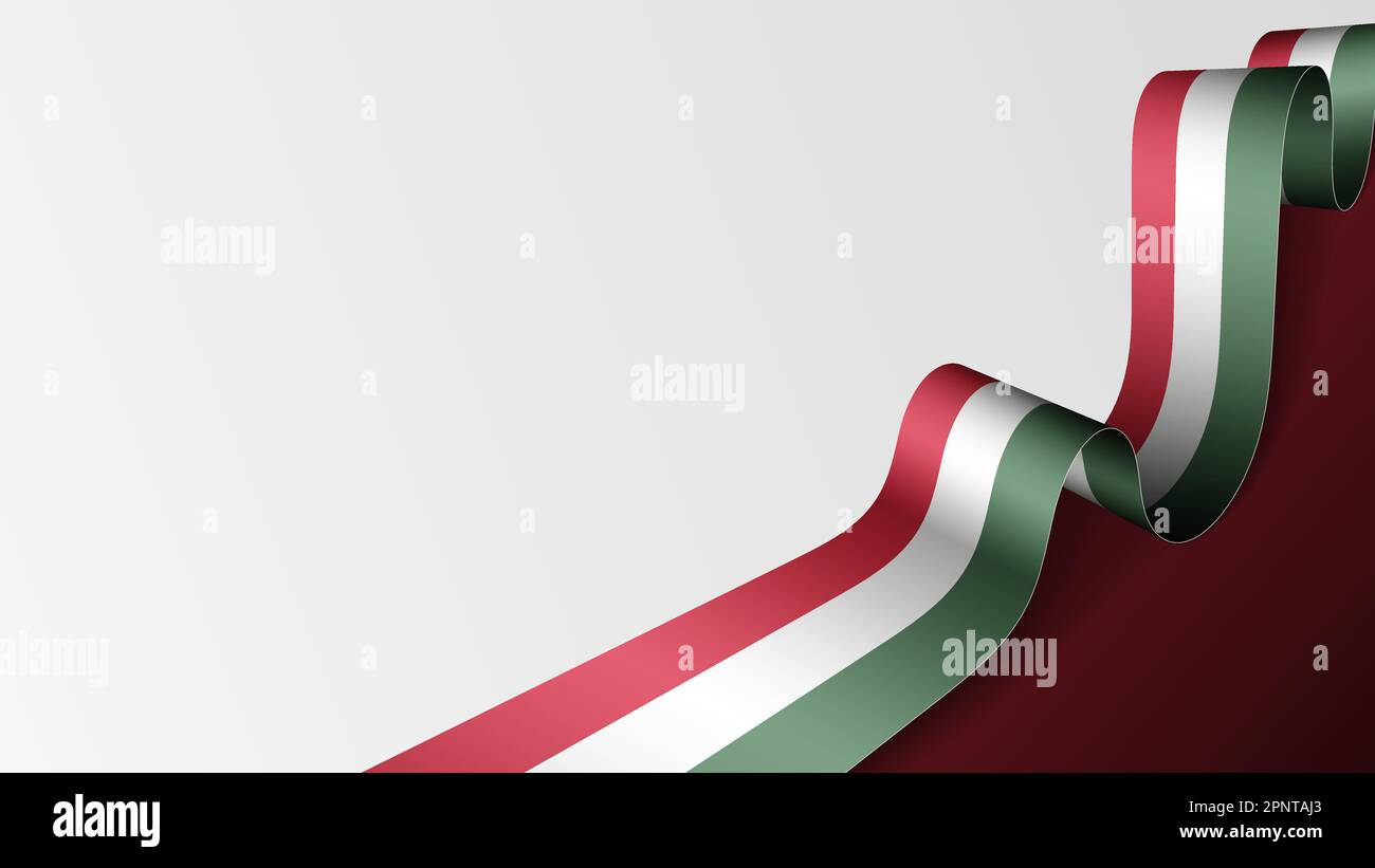 Hungary ribbon flag background. Element of impact for the use you want ...
