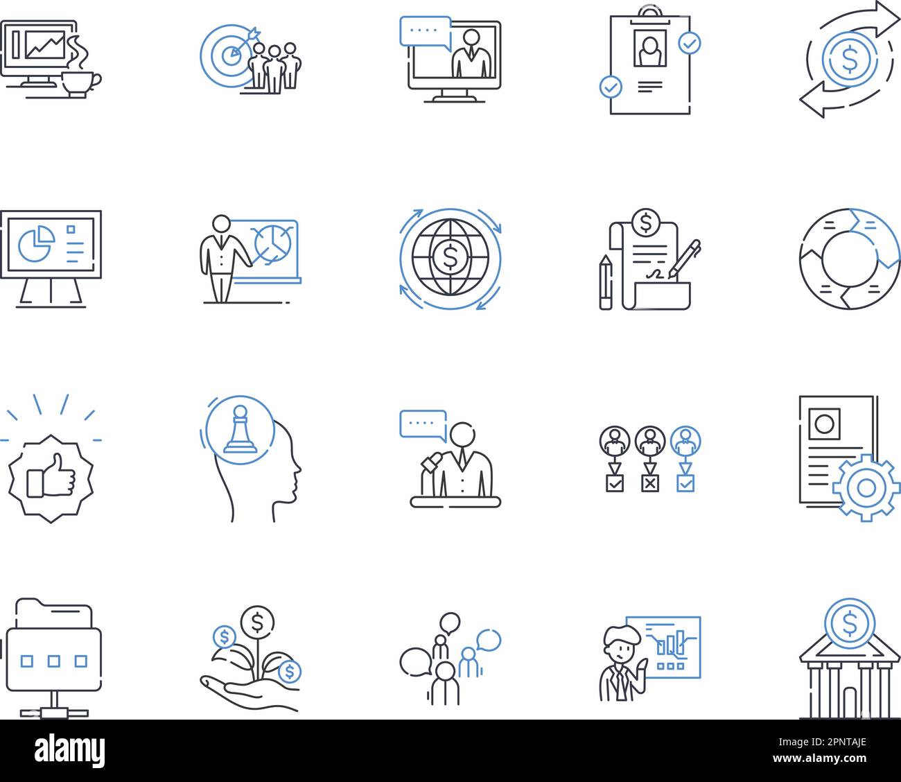 Risk assessment line icons collection. Hazard, Vulnerability, Exposure ...