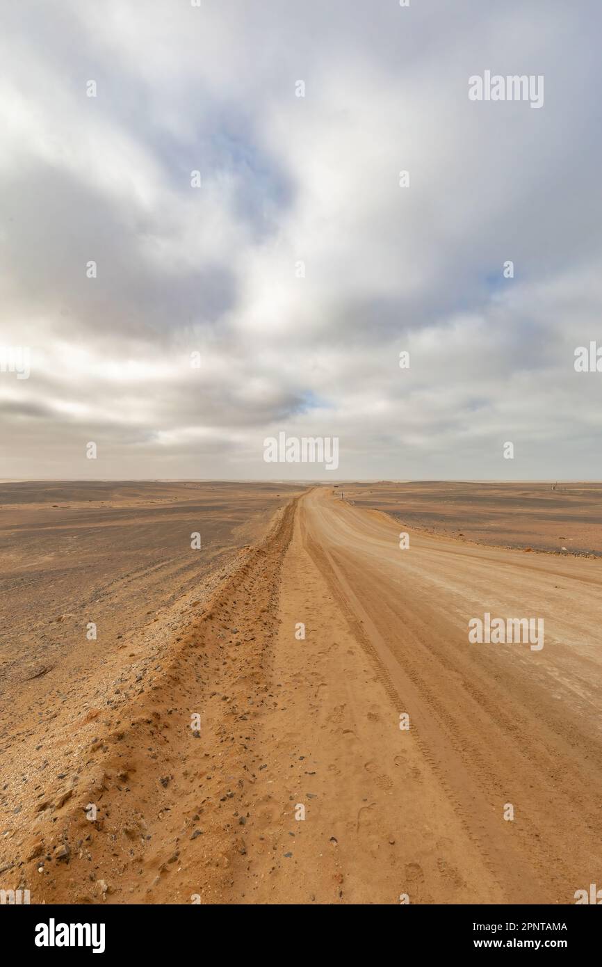 sandy road in western namibia Stock Photo - Alamy