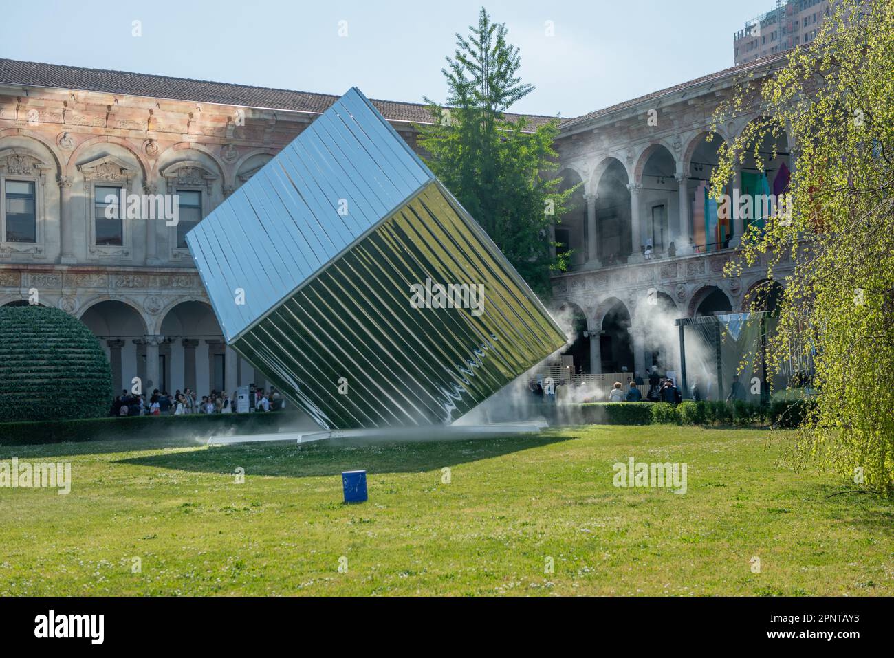 Milan Italy April 19th 2023:State University of Milan with artistic ...