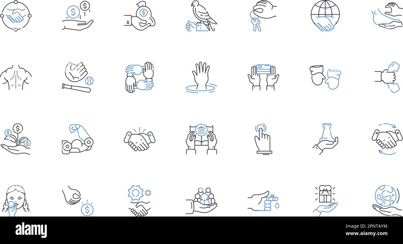 Nonverbal cues line icons collection. Gestures, Posture, Facial ...