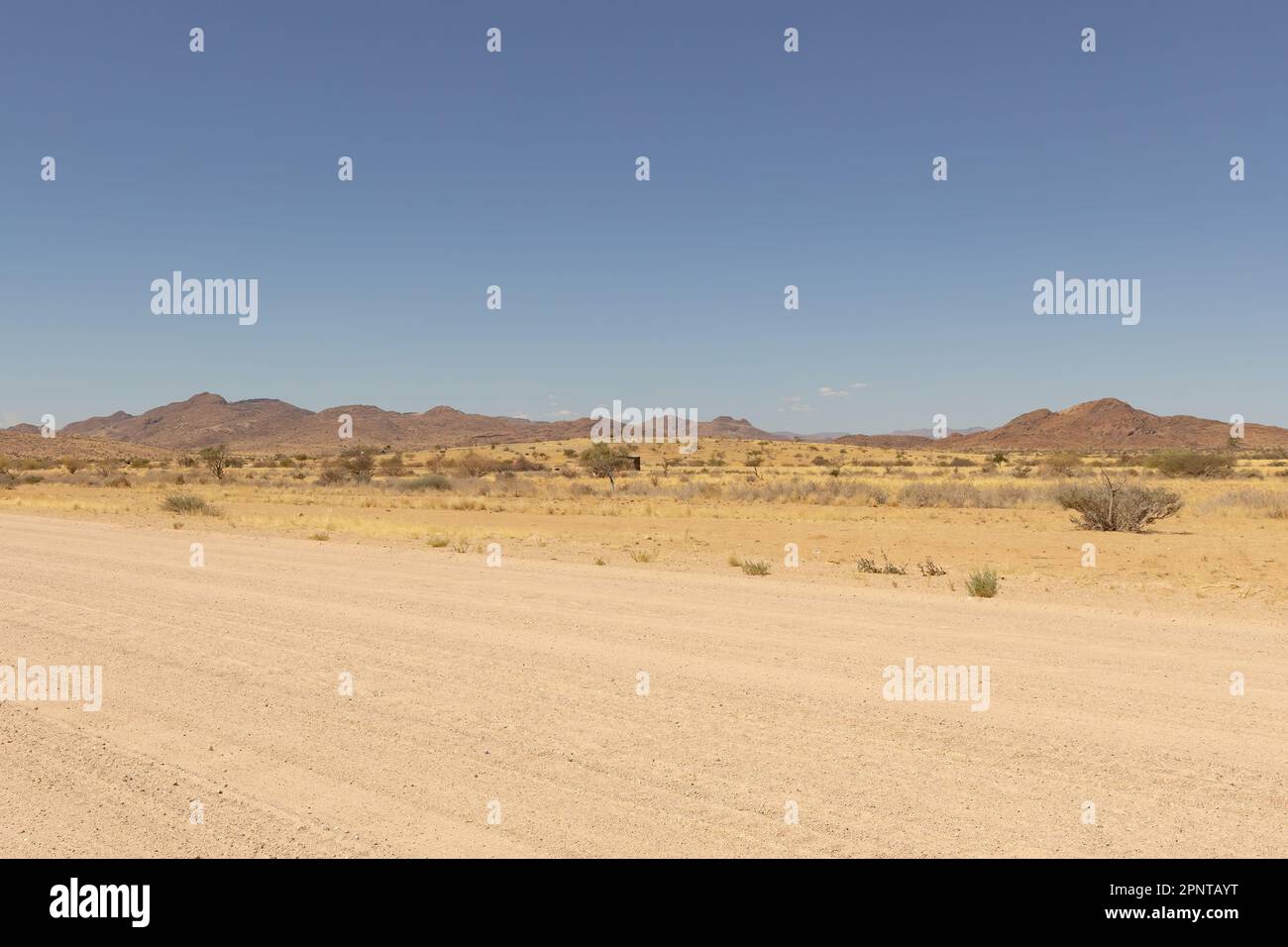 scenic view of a gravel road in Namibia Stock Photo - Alamy