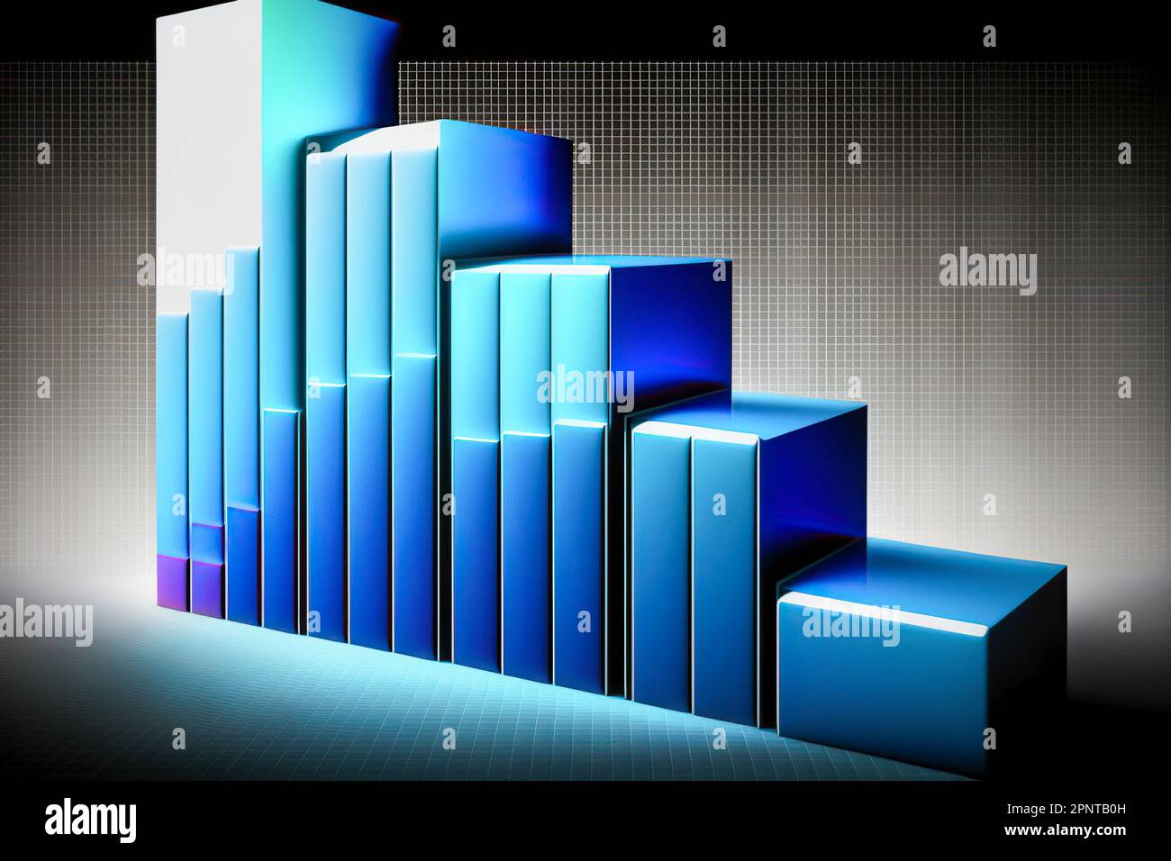 Shine a Light on Your Metrics: A Futuristic Neon Bar Chart for Business ...