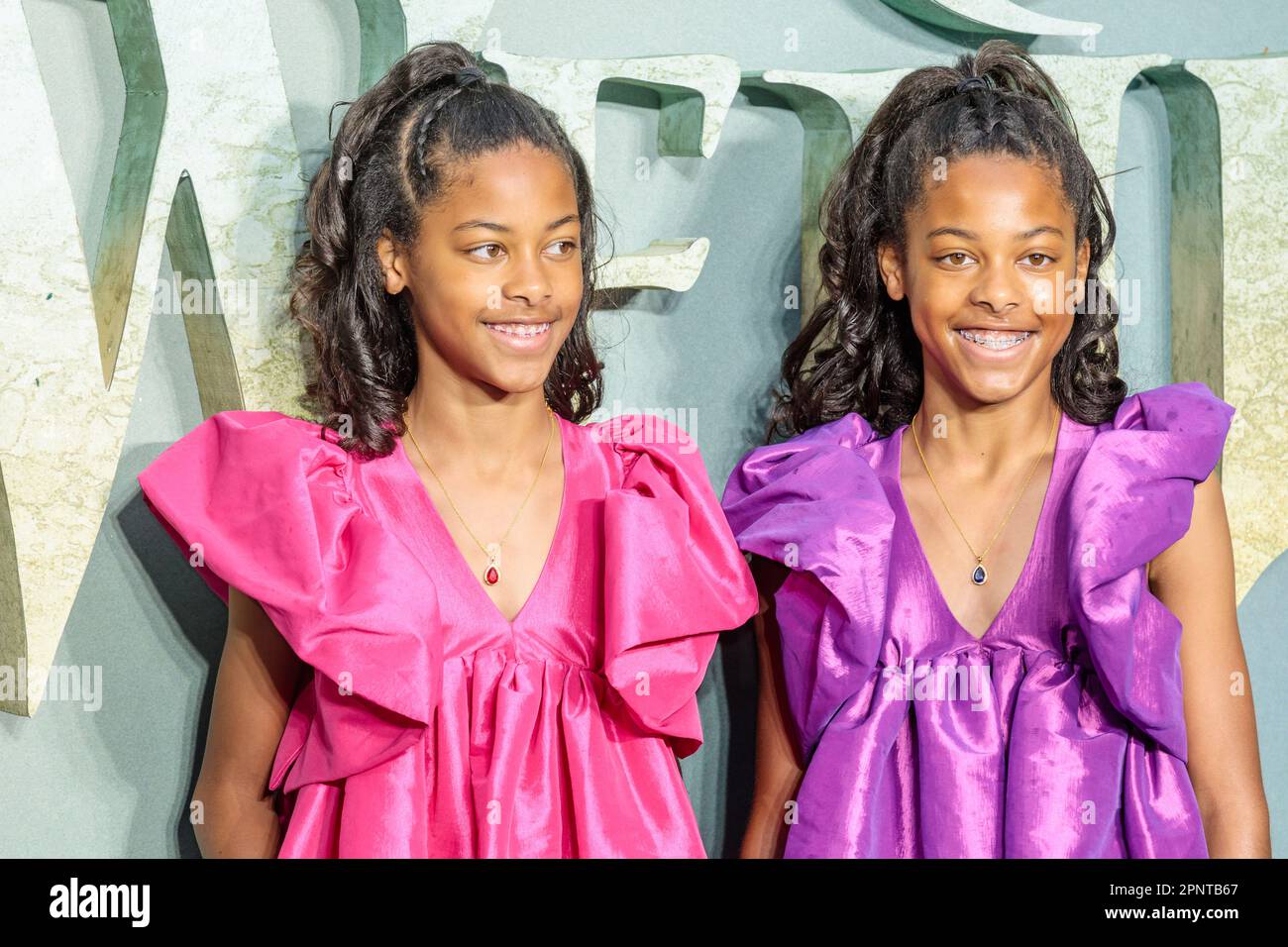 London, UK. 20th April 2023. Kelsey and Skyler Yates arriving at the ...