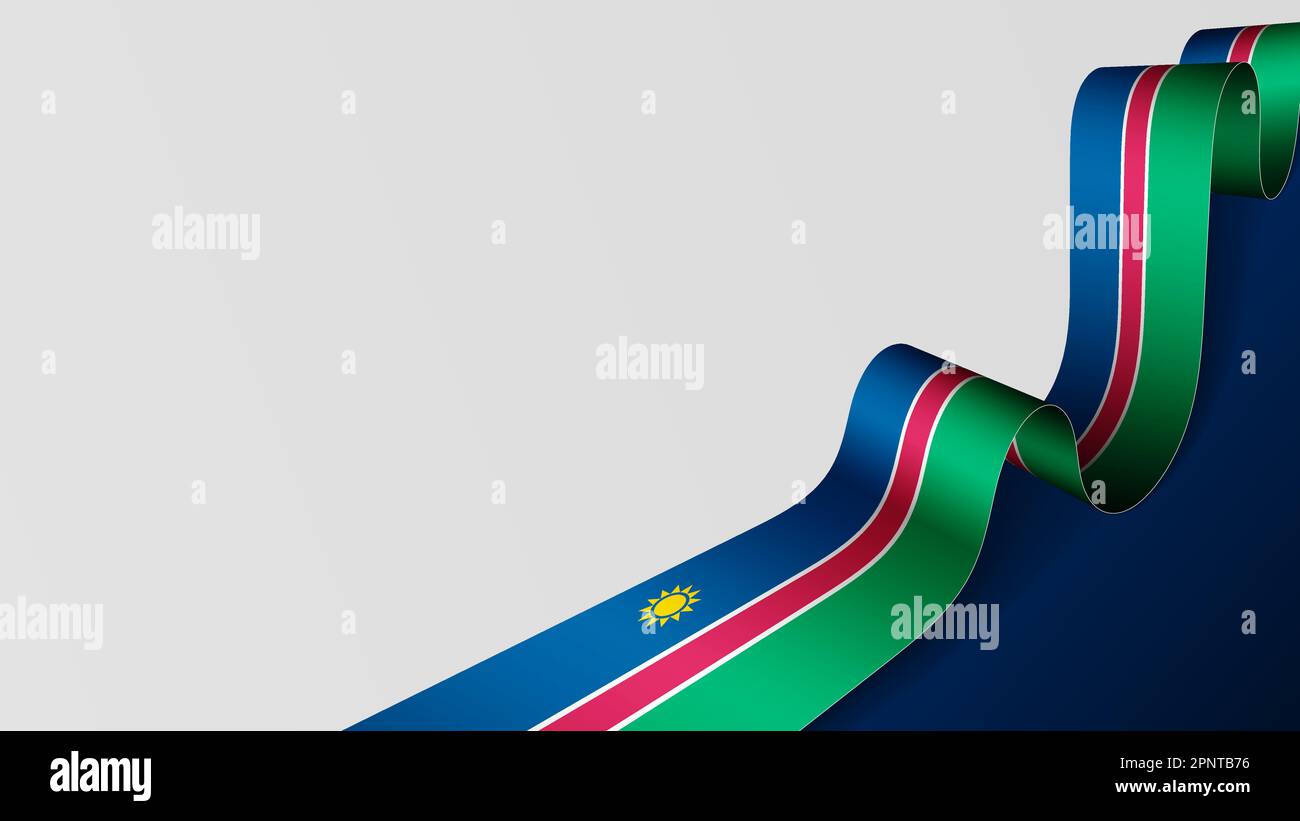 Namibia ribbon flag background. Element of impact for the use you want ...