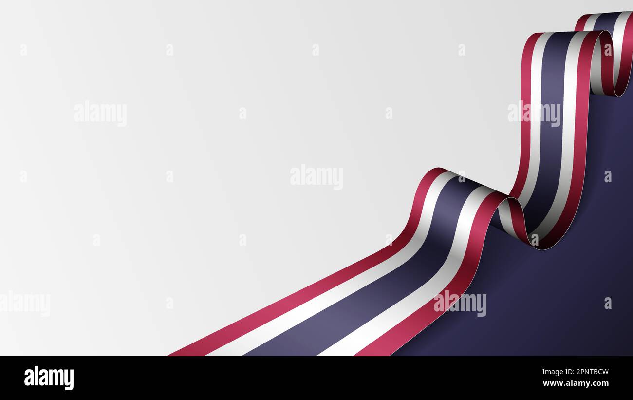 Thailand ribbon flag background. Element of impact for the use you want ...