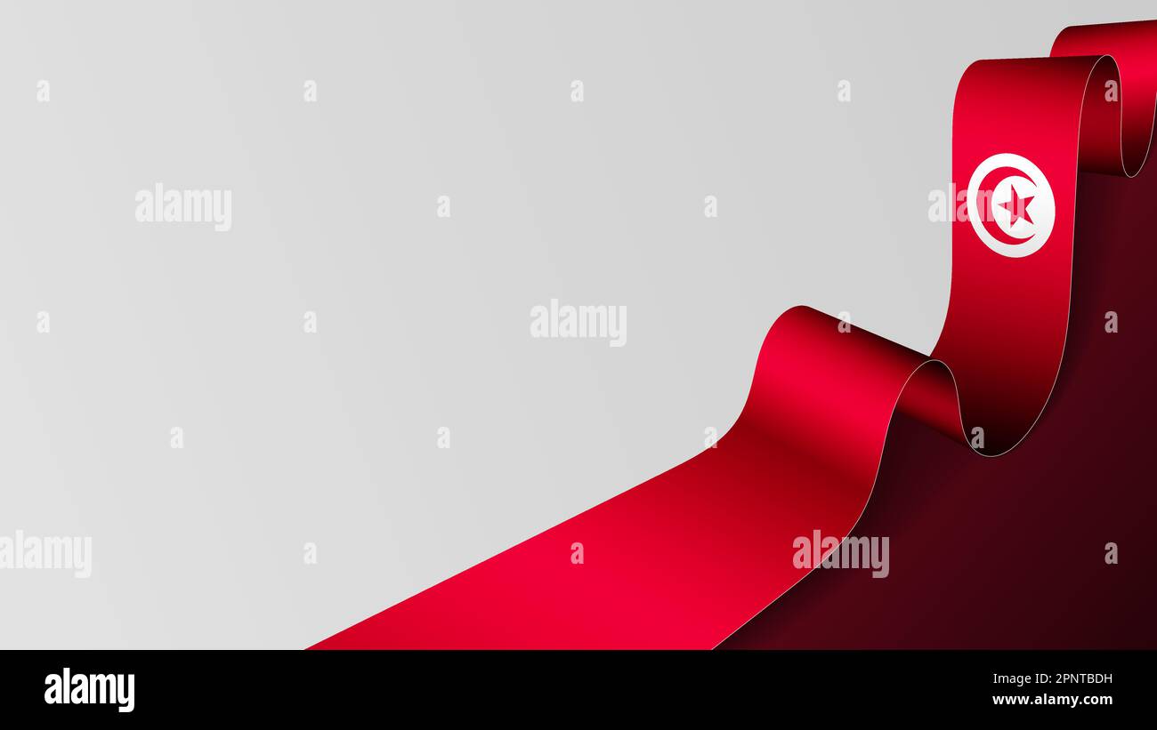 Tunisia ribbon flag background. Element of impact for the use you want ...