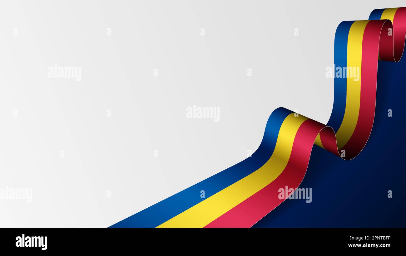 Romania ribbon flag background. Element of impact for the use you want ...