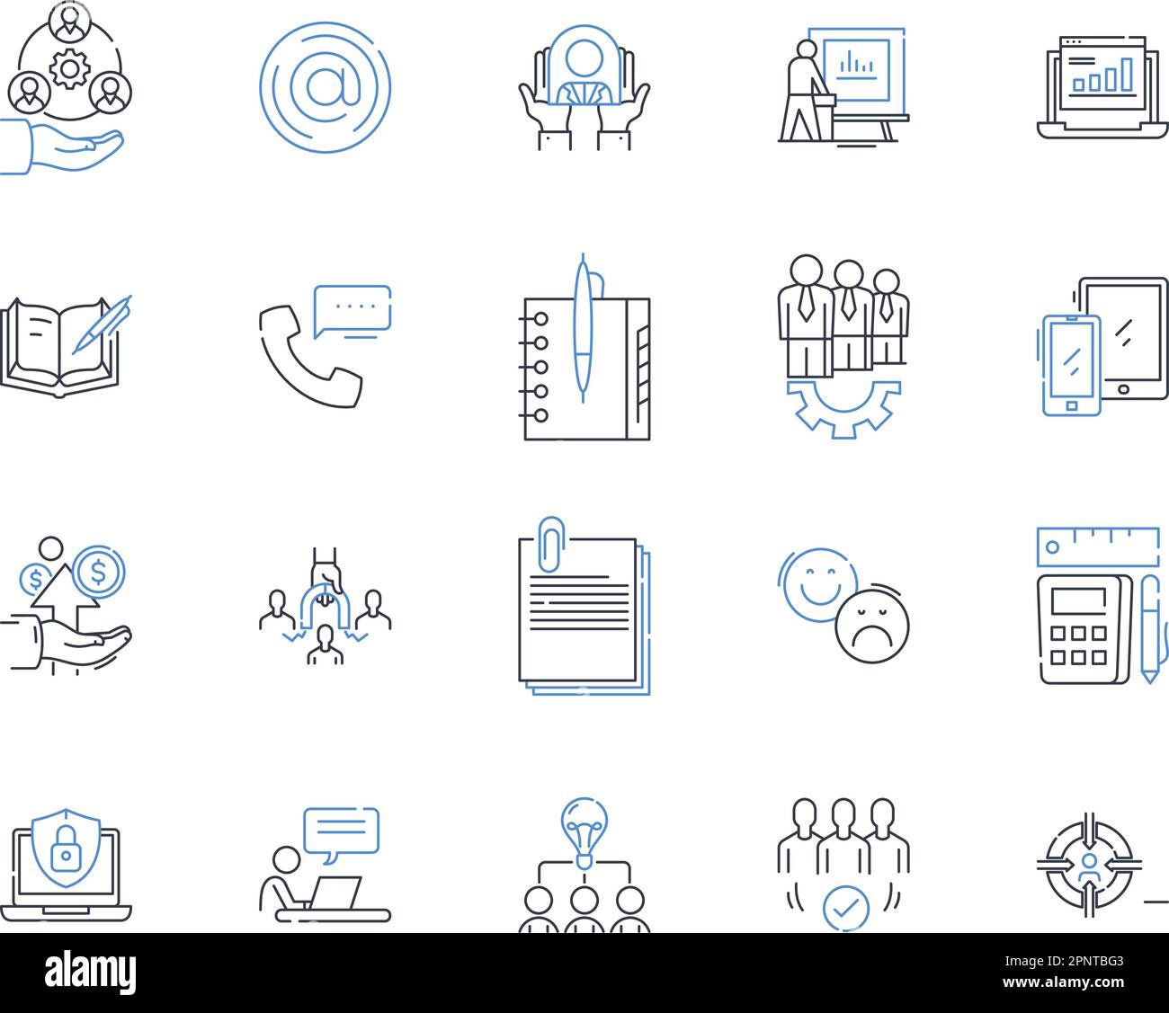 Entrepreneurship school line icons collection. innovation, leadership ...