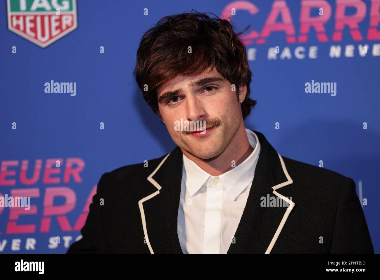 Jacob Elordi poses for photographers upon arrival at the TAG Heuer ...