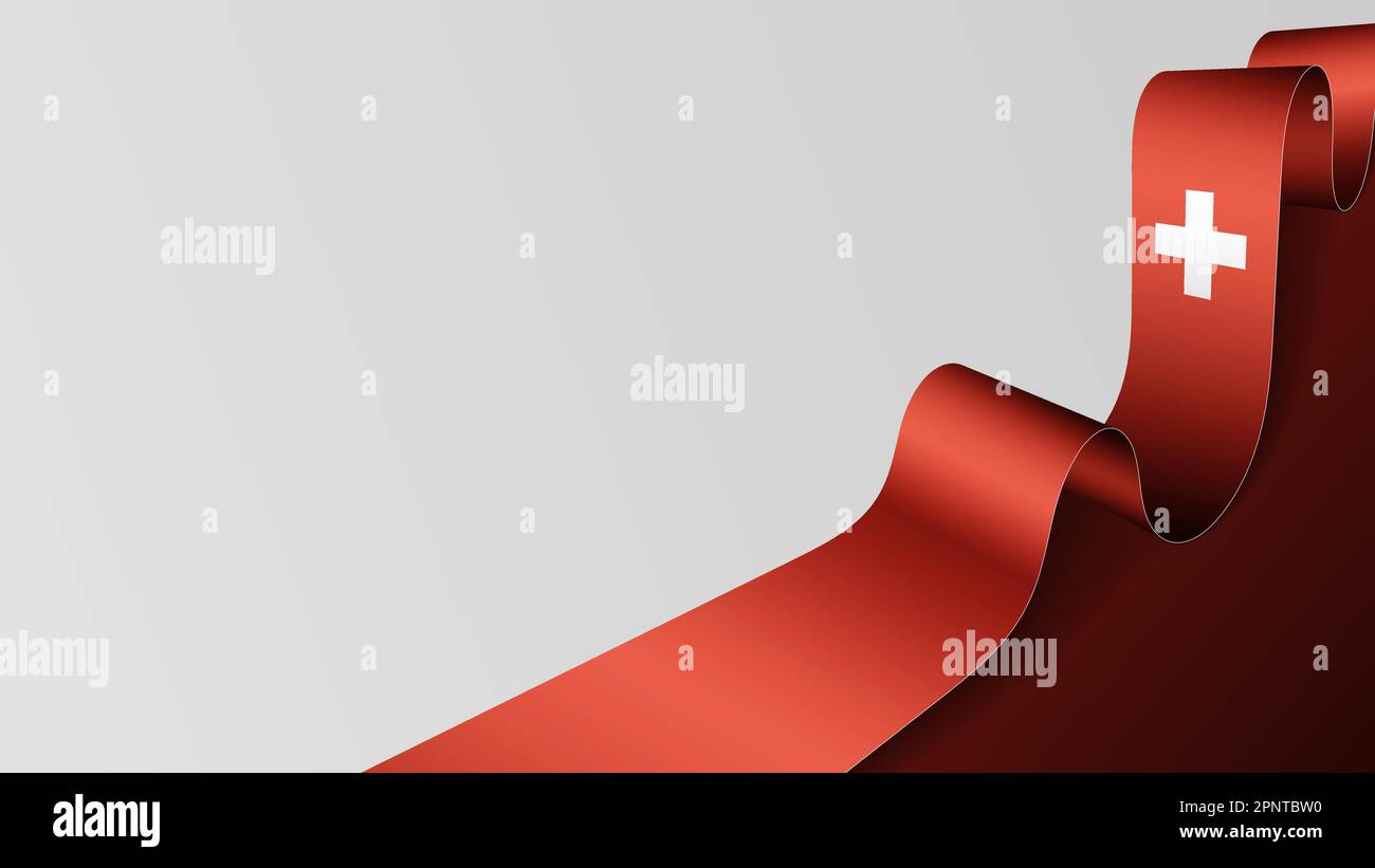 Switzerland ribbon flag background. Element of impact for the use you ...