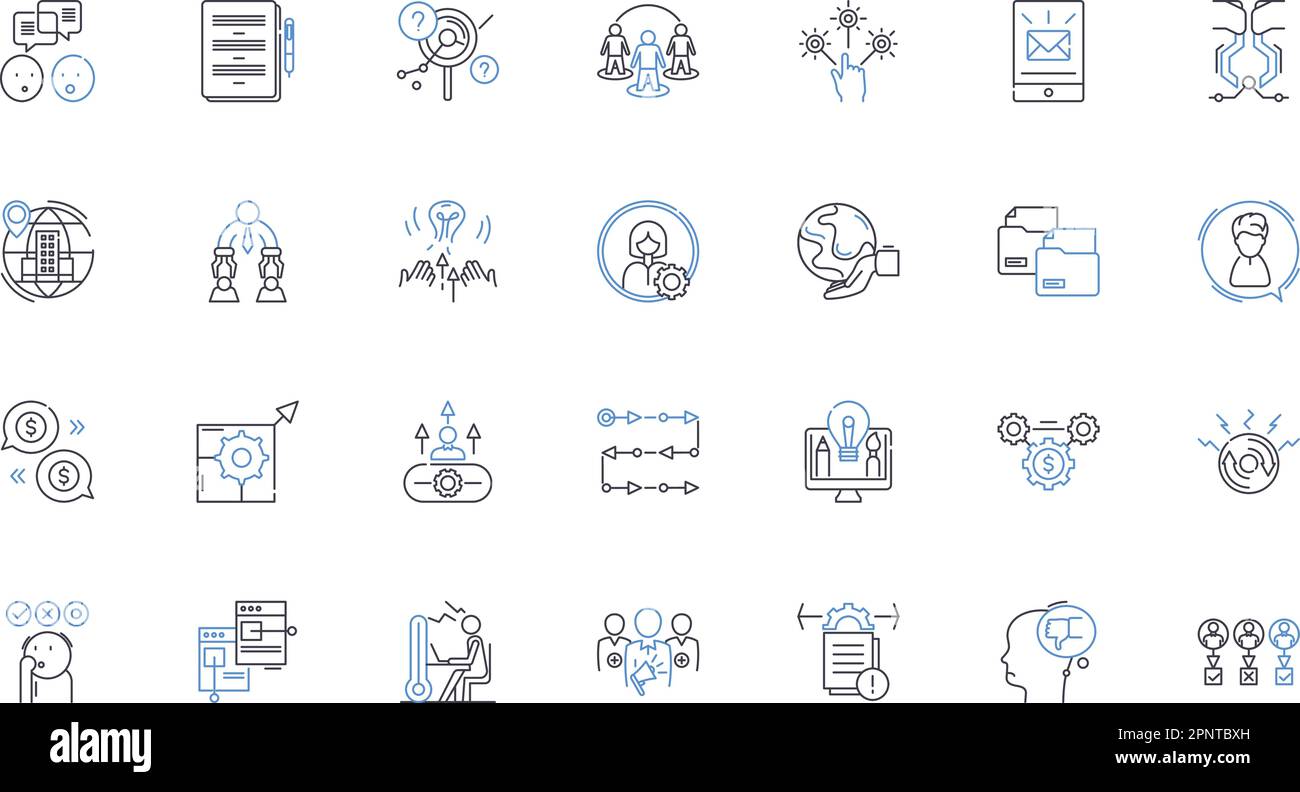Alliance bond line icons collection. Collaboration, Partnership, Trust ... Alliance bond line icons collection. Collaboration, Partnership, Trust ...