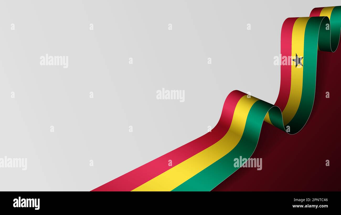 Ghana ribbon flag background. Element of impact for the use you want to ...