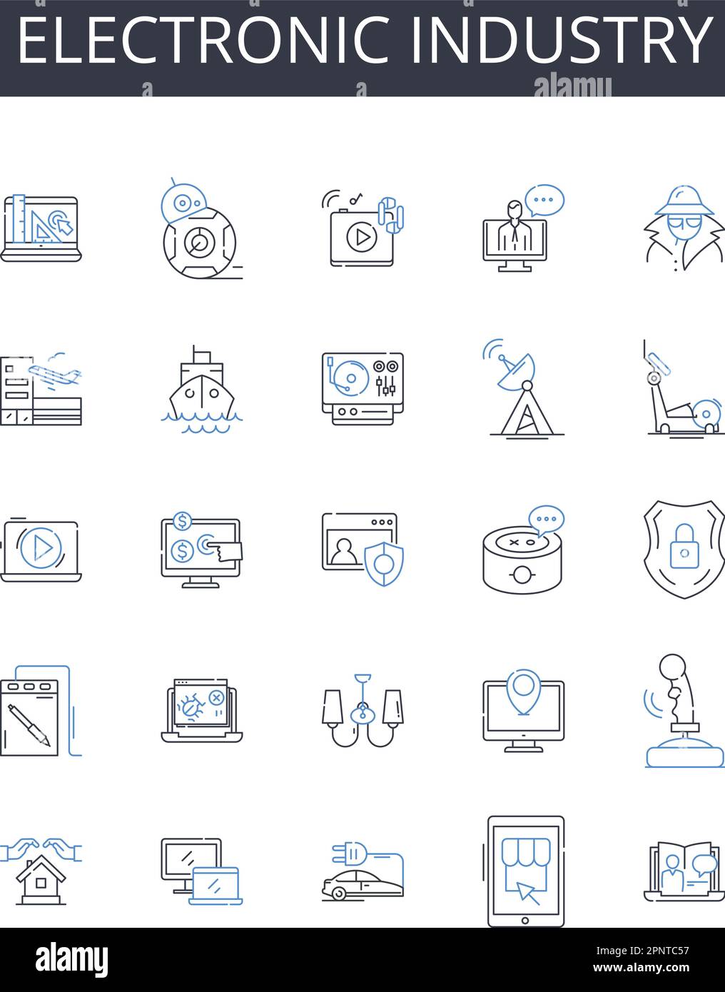 Electro mechanical machine Stock Vector Images - Alamy